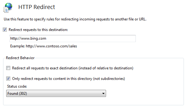 How does HTTP Redirection in IIS work? - port135.com