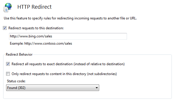 How does HTTP Redirection in IIS work? - port135.com