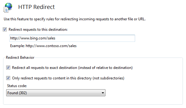 How does HTTP Redirection in IIS work? - port135.com