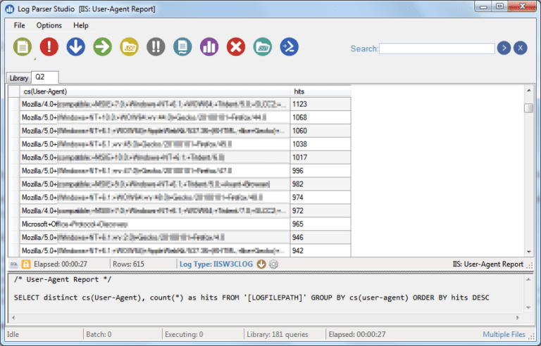 How To Create A Report Of Browser Versions From Iis Logs