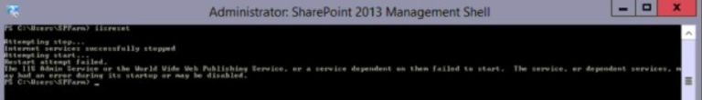 Solved Restart Attempt Failed The Iis Admin Service Or The World Wide Web Publishing Service