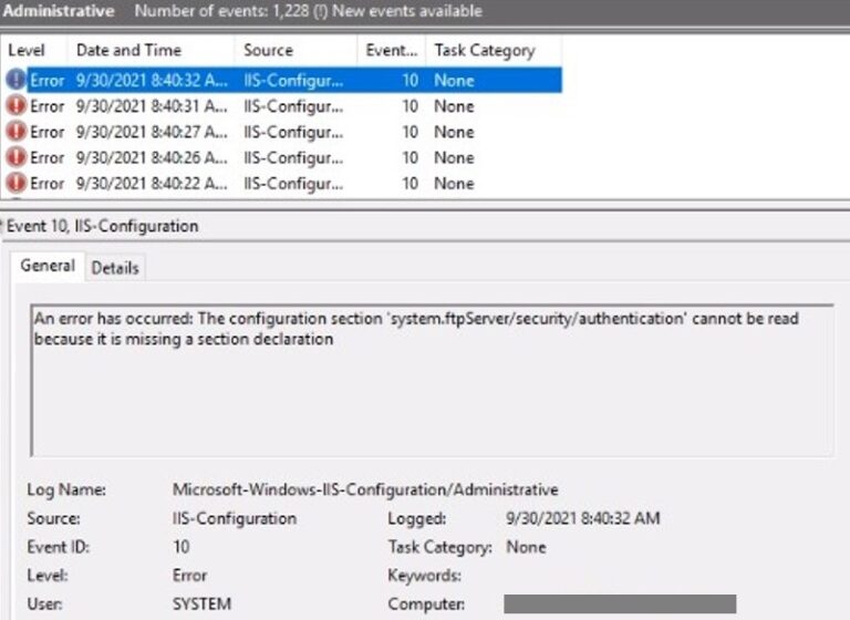 FTP error "Connection closed by remote host" - port135.com